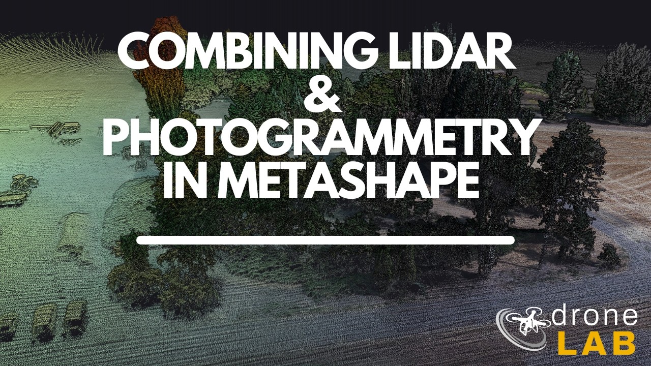 Combining Drone Lidar with Photogrammetry in Metashape - YouTube