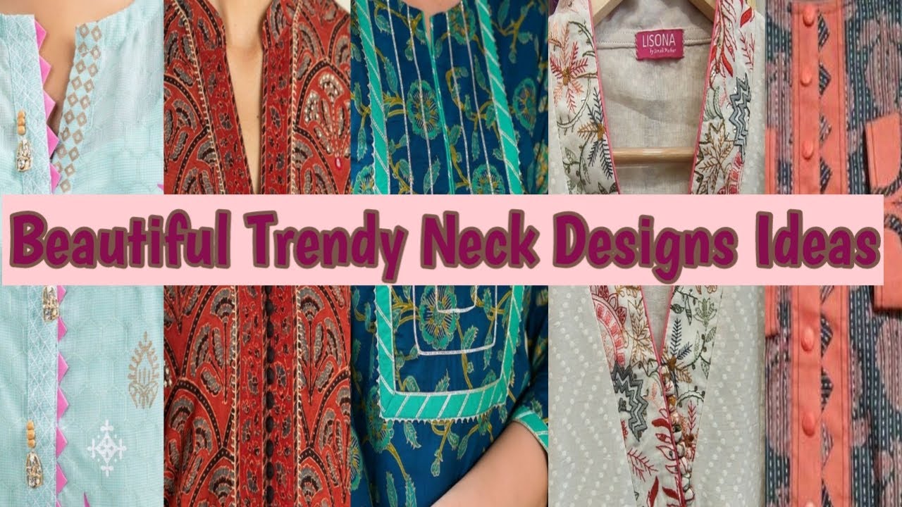 Beautiful neck designs/Neck designs - YouTube