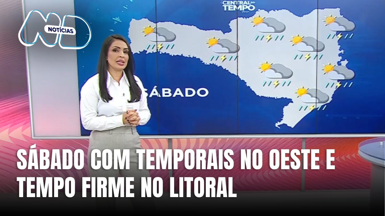 Central do Tempo: Temporais isolados no Oeste e clima firme no Litoral ...
