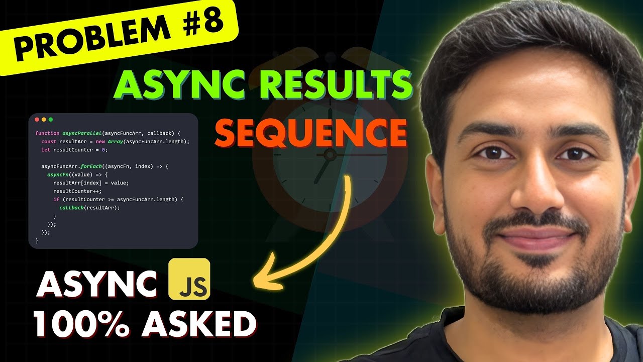 Ep06 | Run Async functions in parallel & sequential output | Most Asked ...