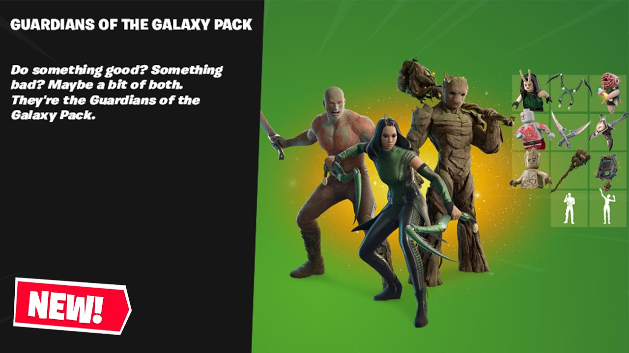 New Guardian Of Galaxy Bundle Fortnite - YouTube