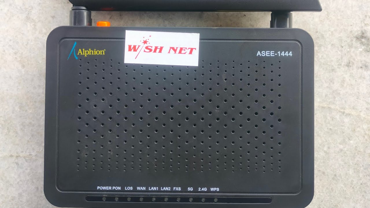 WishNet Broadband| Alphion Wish Net Dual Band ONT Router Unboxing ...