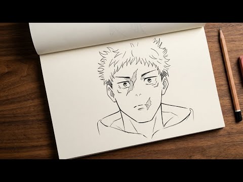 How To Draw Yuji Itadori Cute | Step By Step | Jujutsu Kaisen | Easy ...
