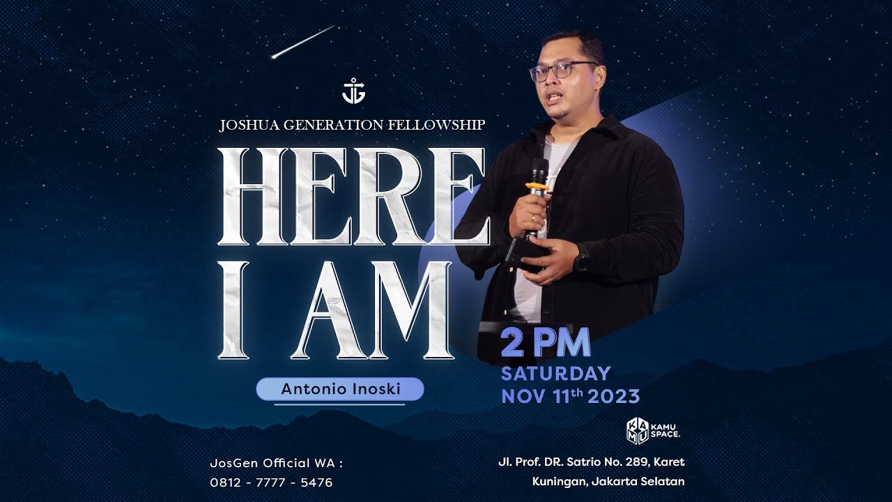 Here I Am - Joshua Generation Fellowship (JGF) - Nov 2023 - YouTube