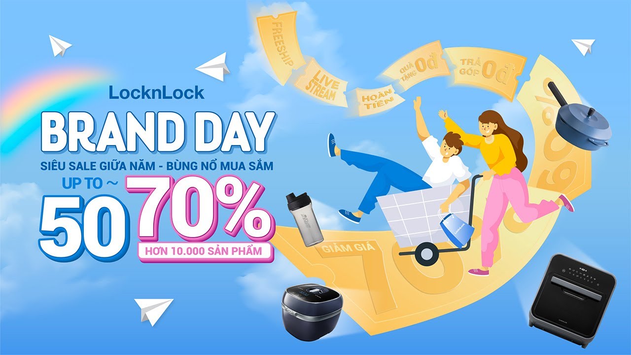 [LOCKNLOCK BRAND DAY] SIÊU SALE GIỮA NĂM - BÙNG NỔ MUA SẮM - YouTube