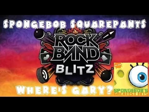 SpongeBob Square Pants - Where's Gary? - Rock Band Blitz Playthrough (5 ...