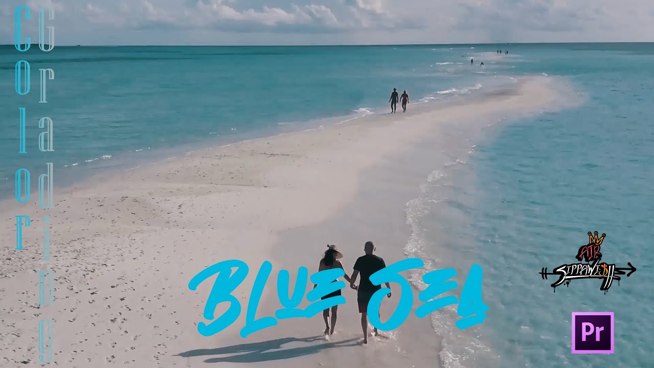 Color Grading Blue Sea - YouTube