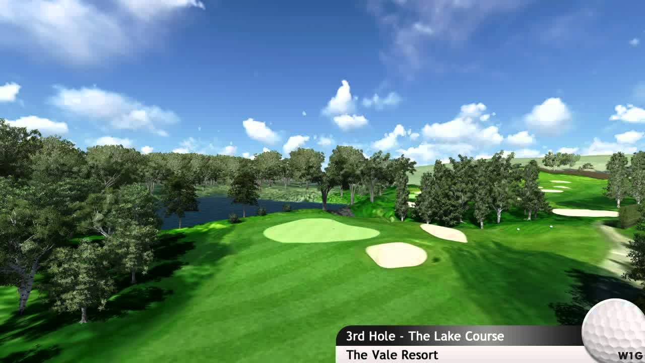 Vale Resort - Hole 3 - Lake Course - YouTube