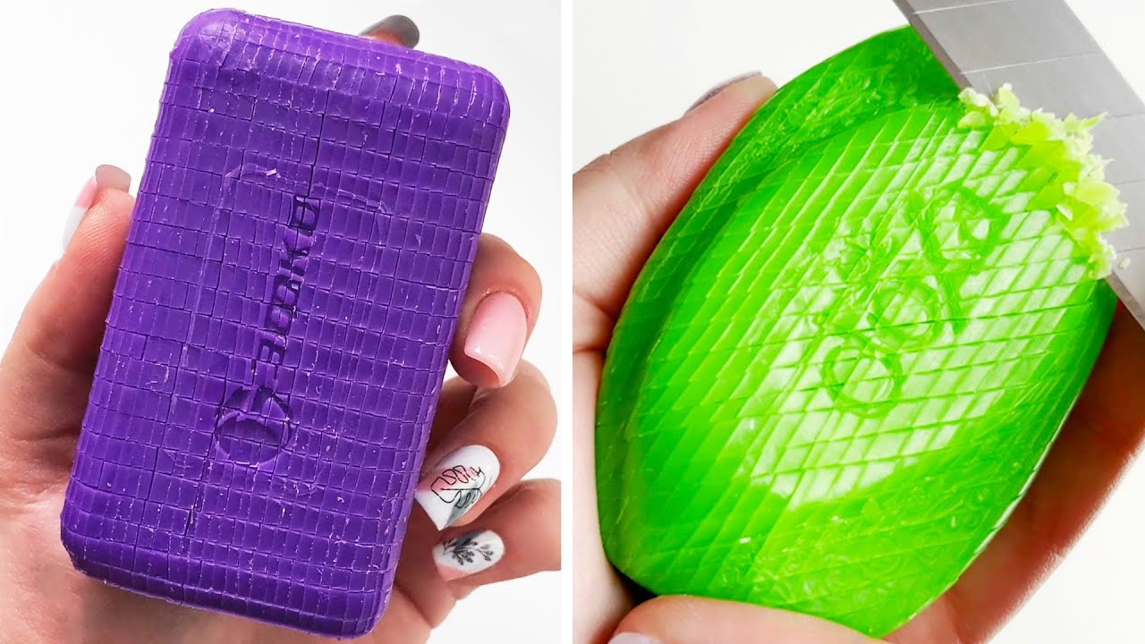 Satisfying Soap Cutting and Soap Cubes | Oddly Satisfying Soap Carving ...