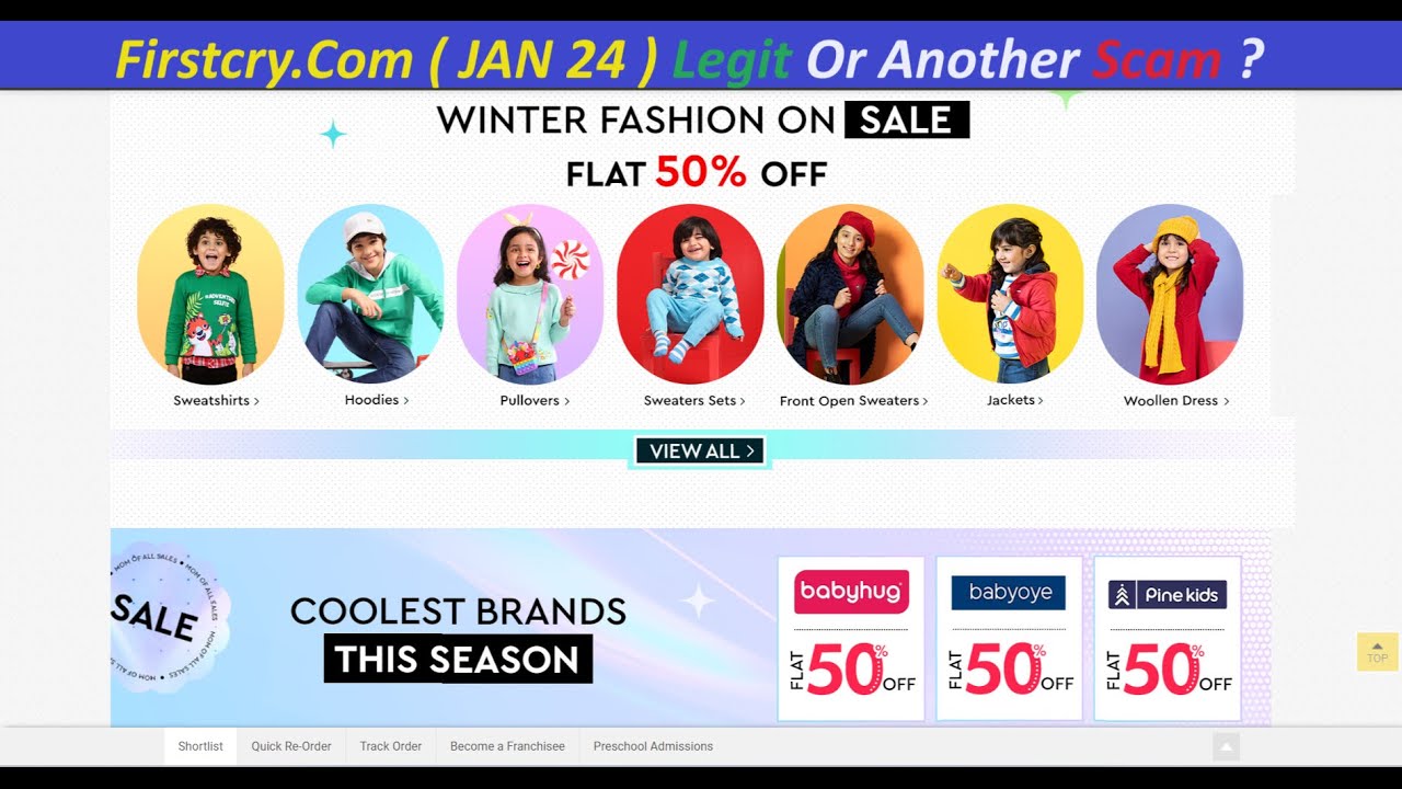 Firstcry.Com ( JAN 24 ) Legit Or Another Scam ? ! Firstcry ! Firstcry ...