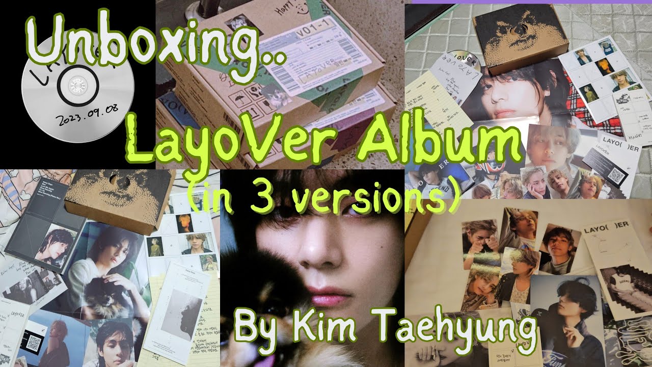 Taehyung LayoVer : Unboxing three (3) versions🤯🥵 #bts #taehyung # ...