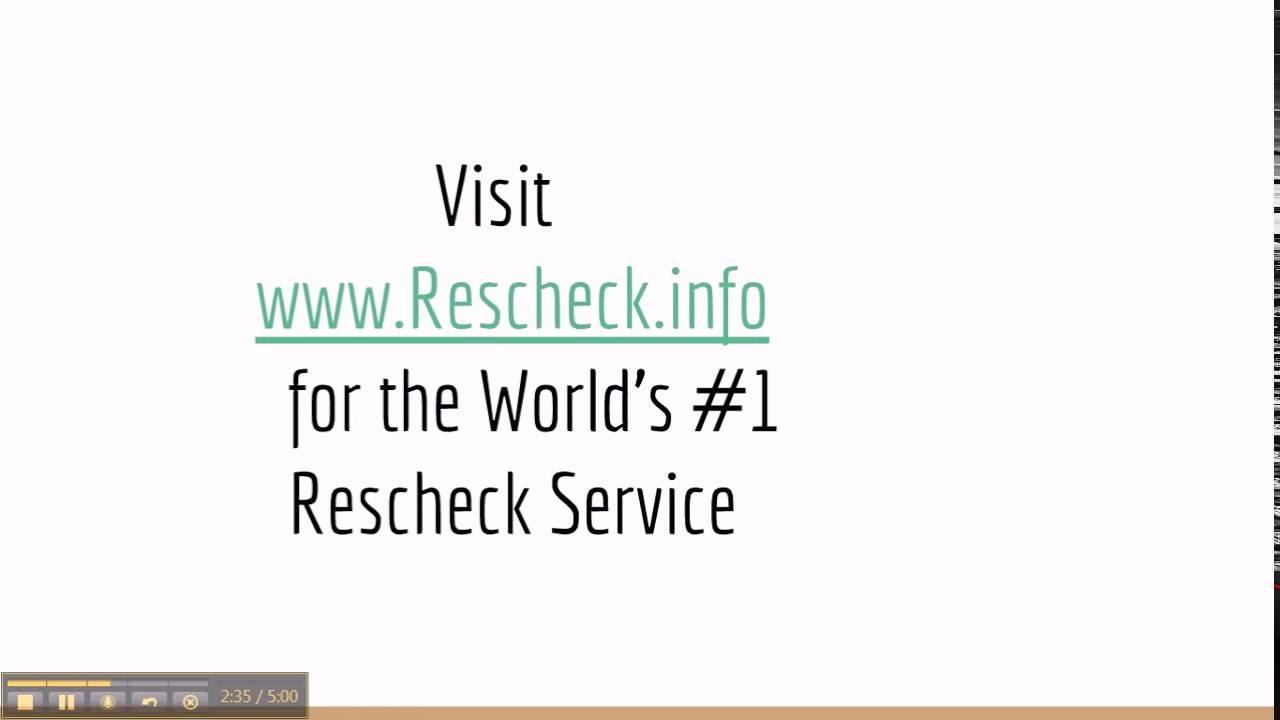 Free Rescheck Modifications - YouTube