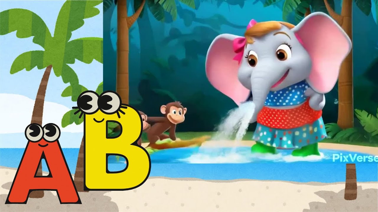 A to Z Animal Alphabet Song for Kids | Fun ABC Learning with Animals ...