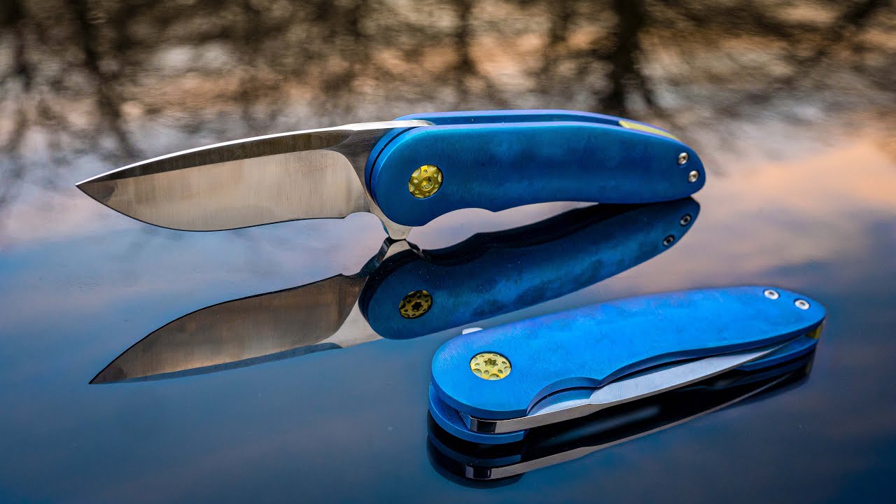 Making Framelock FOLDING KNIFE without a Mill - YouTube