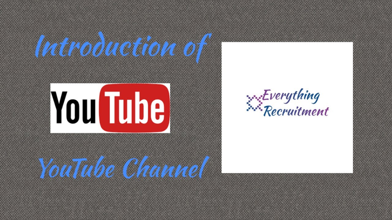 Introduction Video Recruitment channel promotion - YouTube