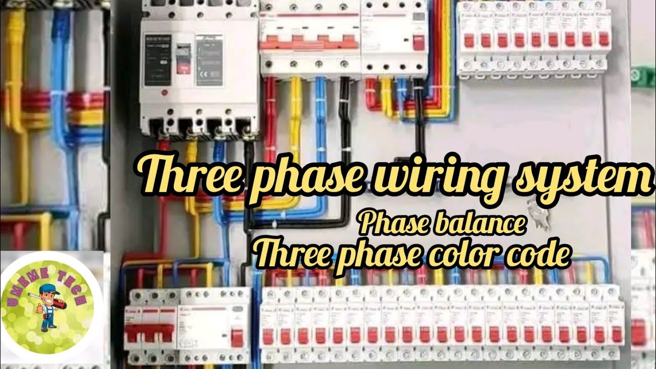 How to install Three phase distribution board (db), Wiring system ...