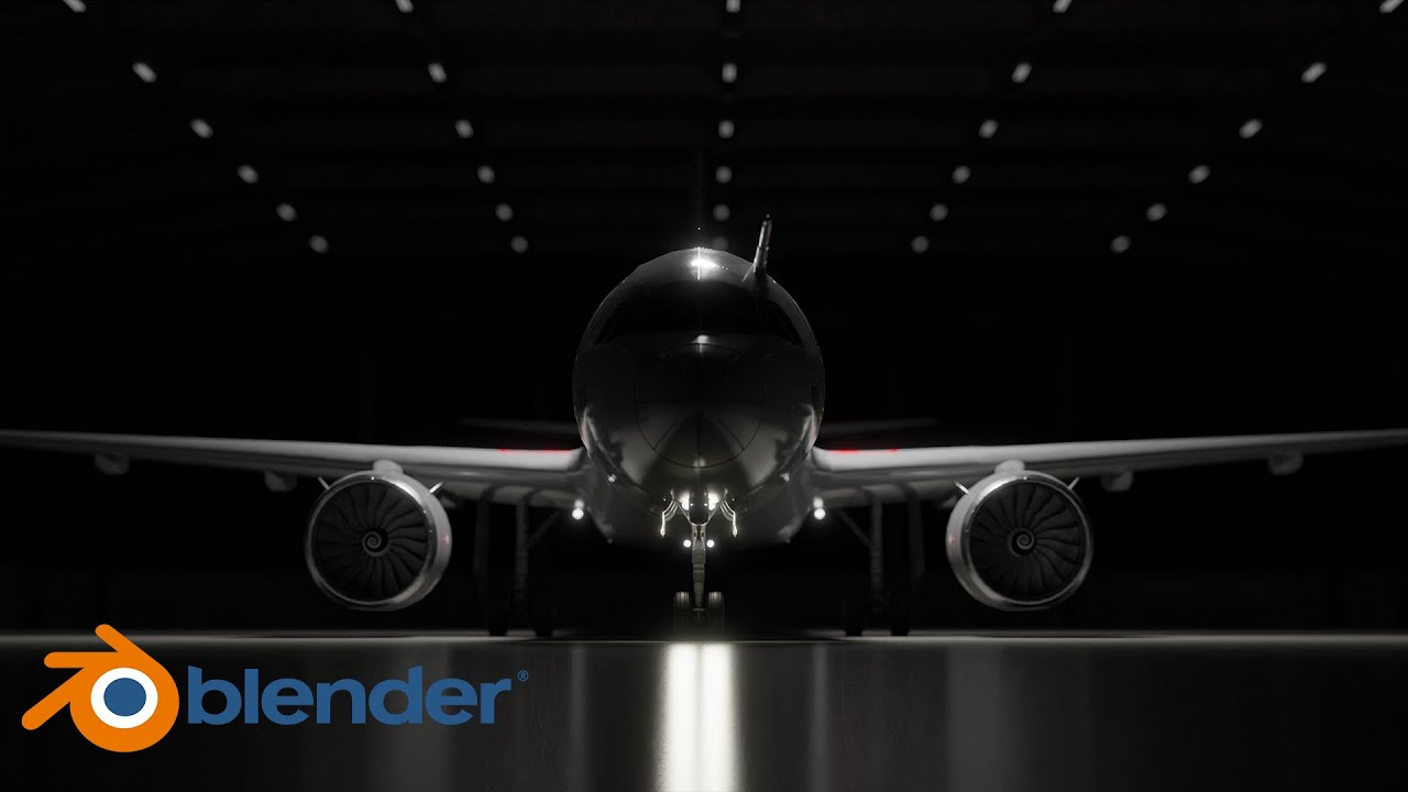 Blender short film Airbus A320 Armée de l'air [WIP] - YouTube