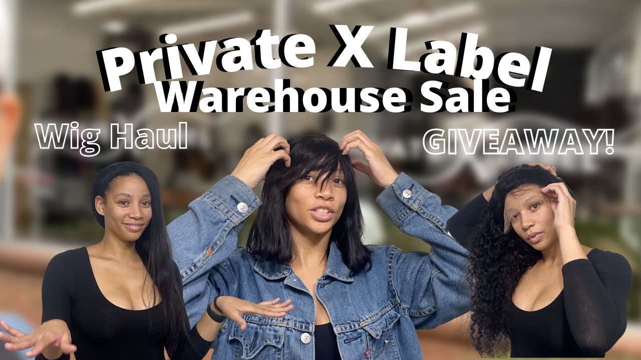 Private Label Warehouse Wig Sale! My first wigs! Wig Giveaway! Wig Haul ...