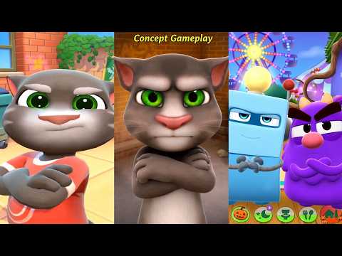 Talking Tom 2016 vs 2026 | Dot & Gus  Moves Challenge — Concept Gameplay