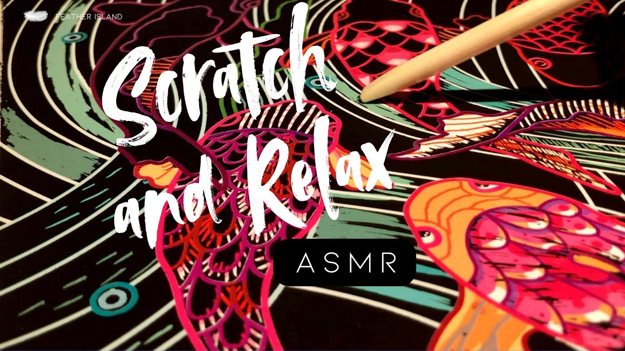 ASMR I Scratch Coloring for Sleep and Relaxation (no talking) - YouTube