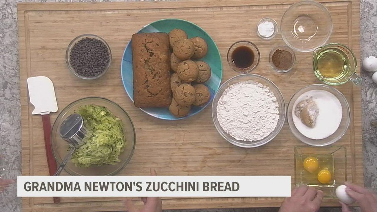 News 8's David Bohlman makes Grandmother's Zucchini Bread Recipe - YouTube