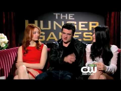 The CW Twin Cities Interviews Cast of The Hunger Games - YouTube