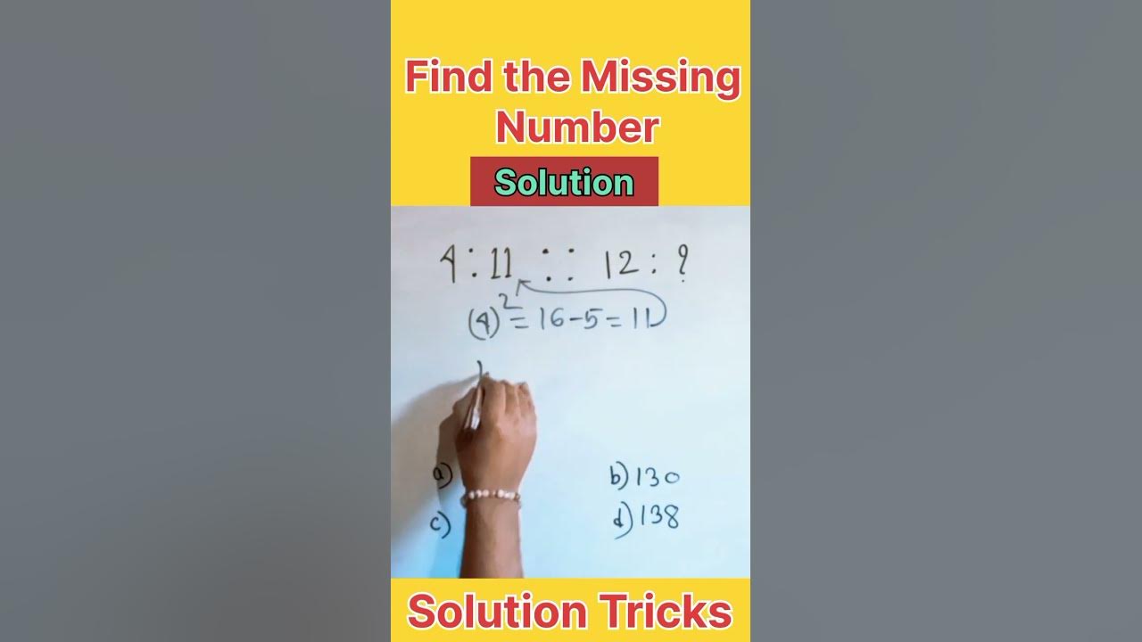 missing number kaise nikale।। find the missing number#maths - YouTube