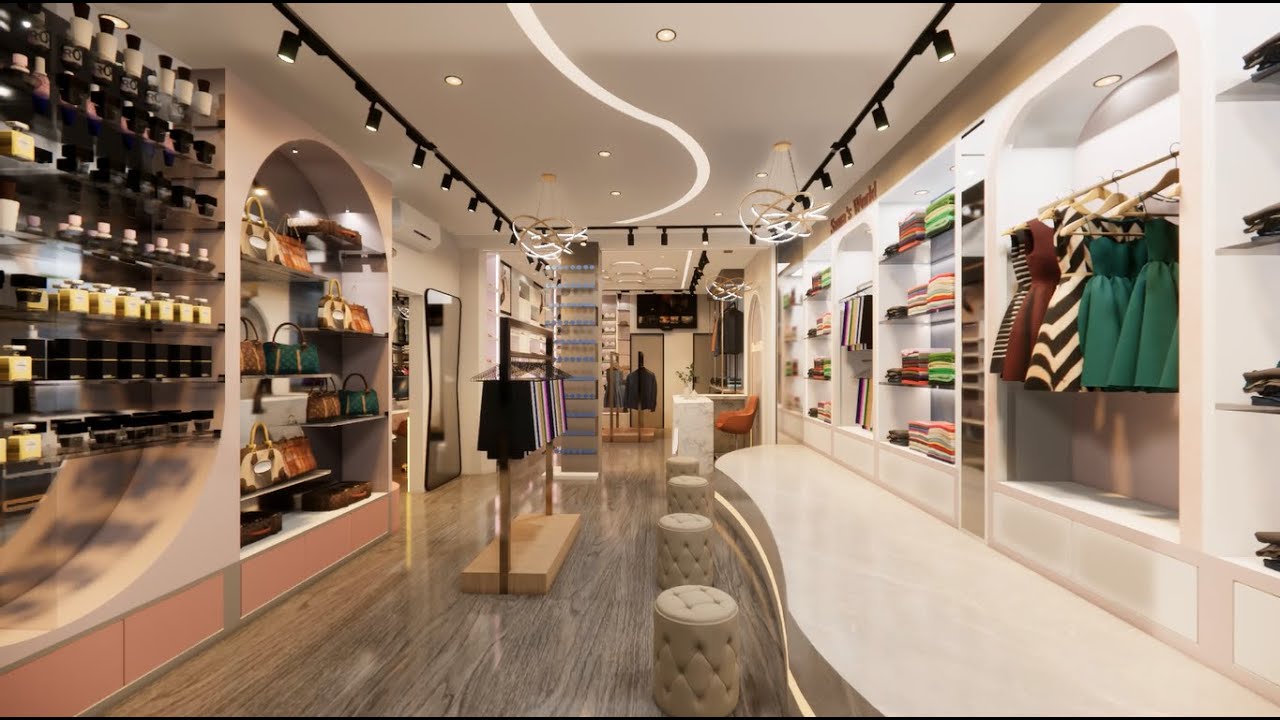 Shoping Mall x Show room Interior Design with Animation | Mr Raju ...