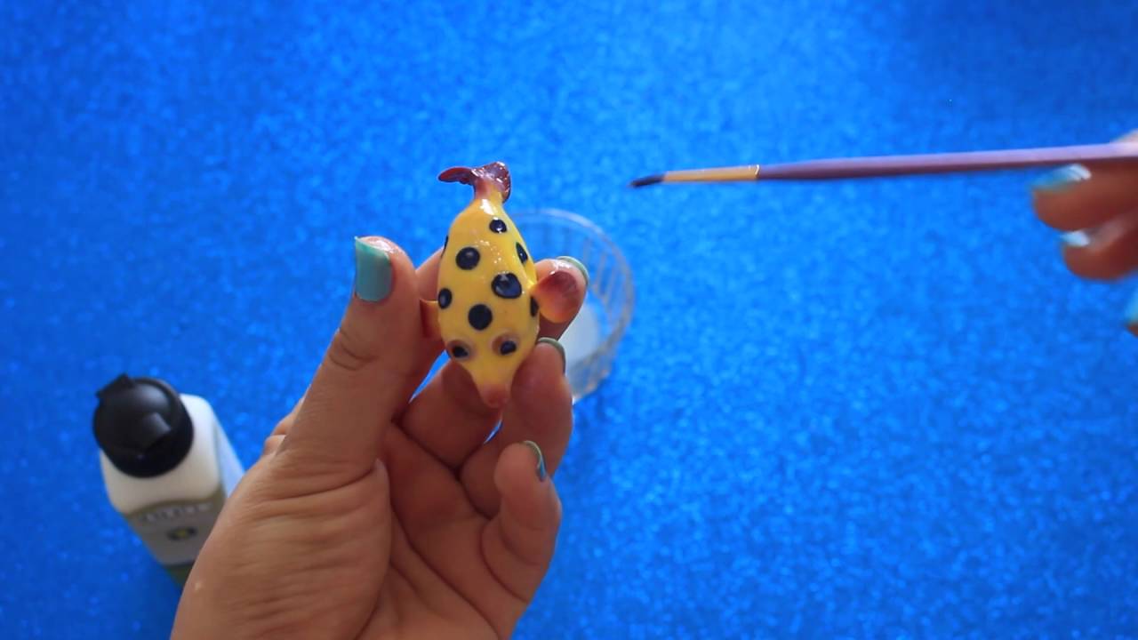 DIY slime miniature fish tank? Liquid glass!! - YouTube