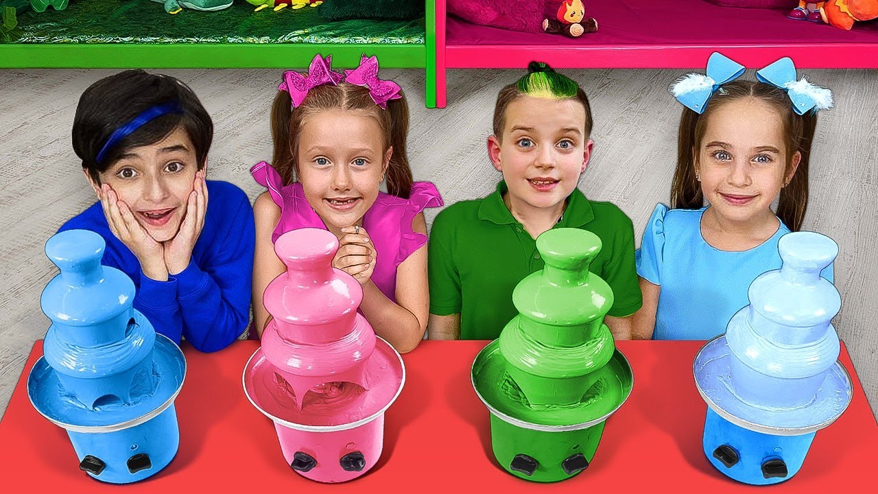 Funny challenges in playhouse for kids - YouTube