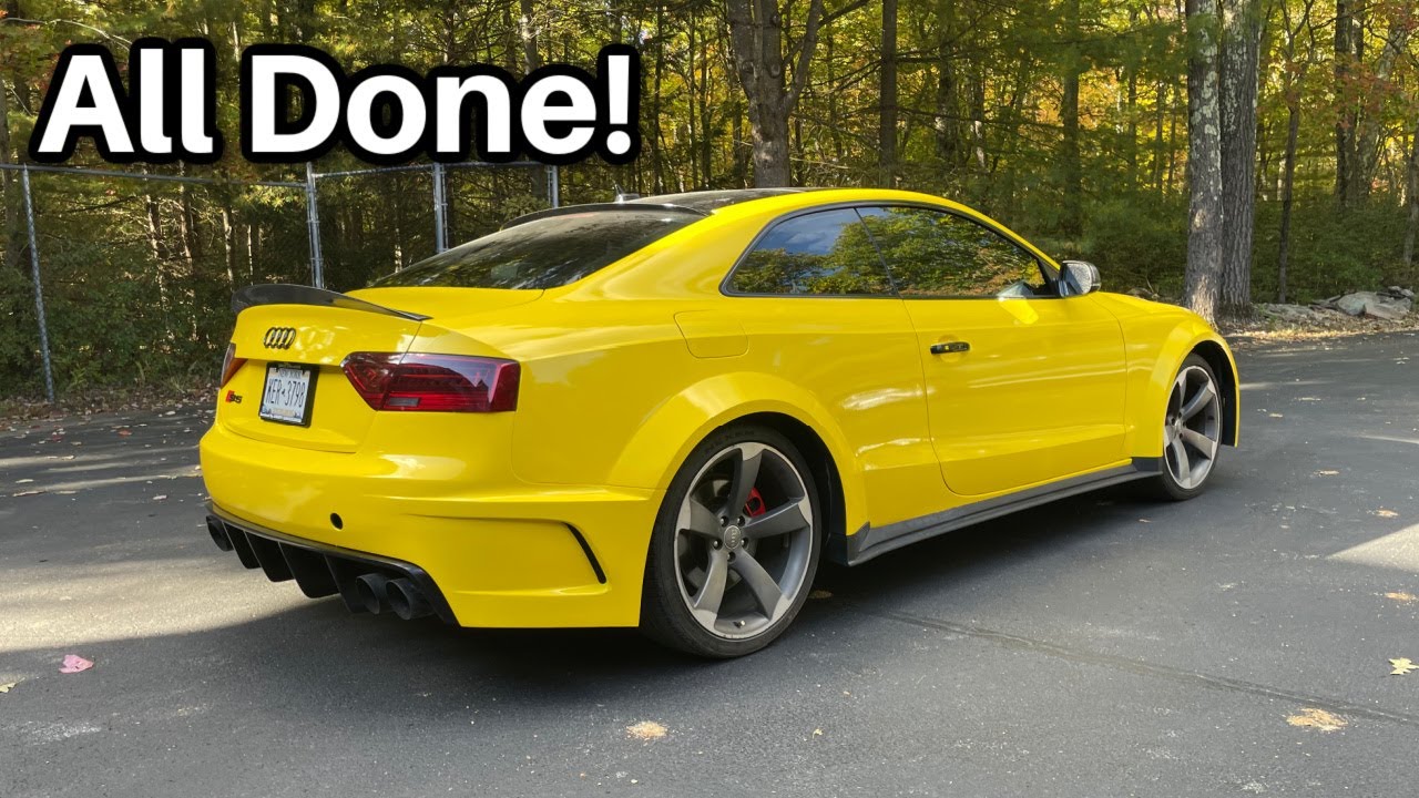 SR66 Widebody Audi S5 Install Final Part - YouTube