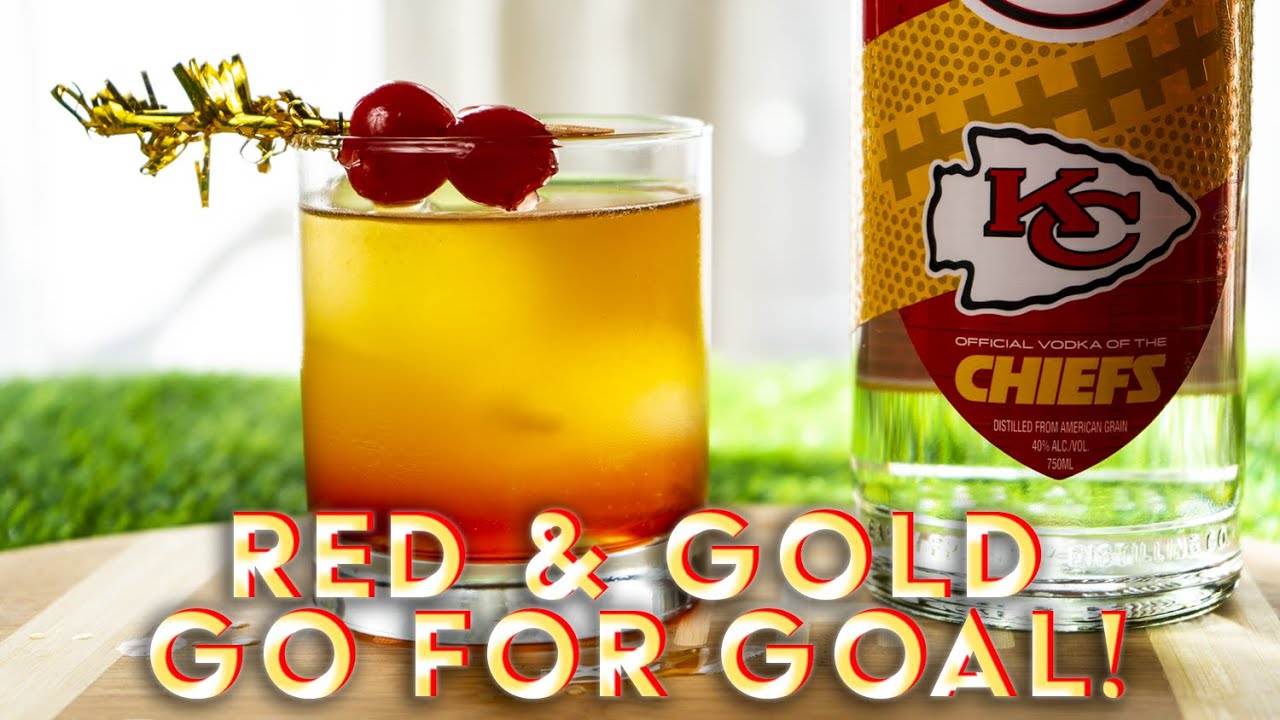 Red & Gold Cocktail for the Goal! 🏈 - YouTube