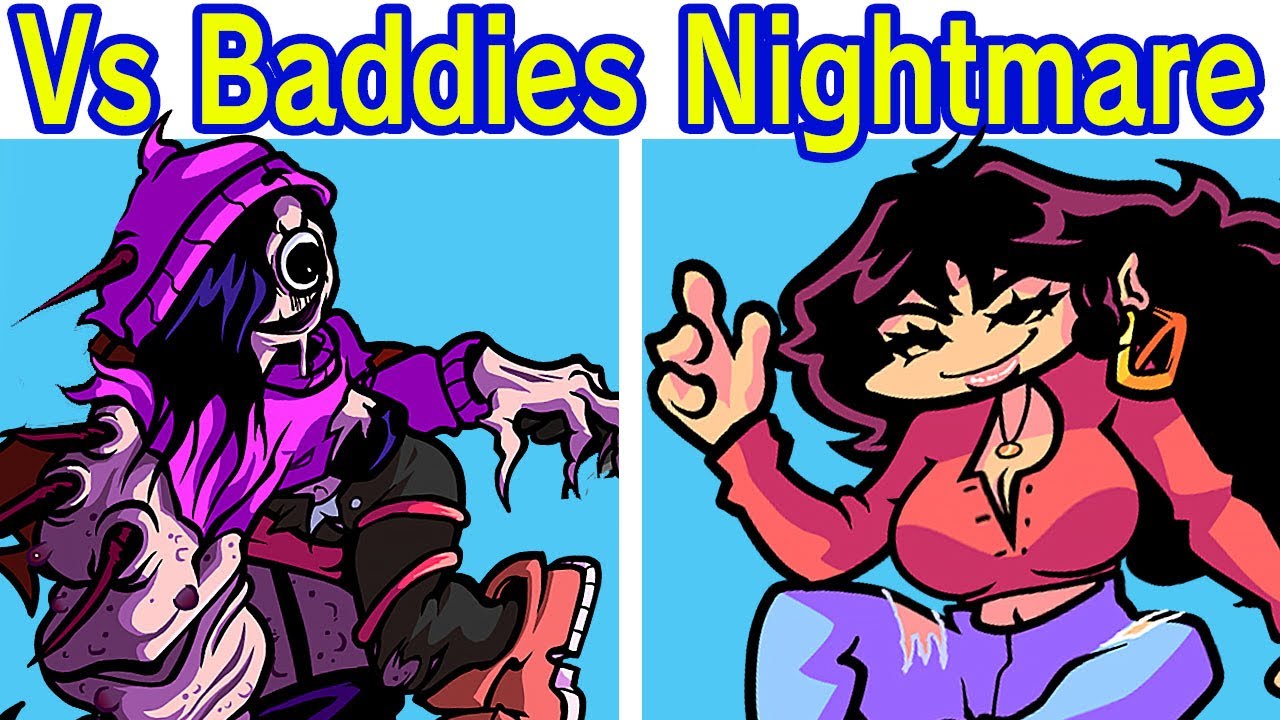 Friday Night Funkin' Vs Baddies Nightmare + Escenas (FNF Mod) (La ...