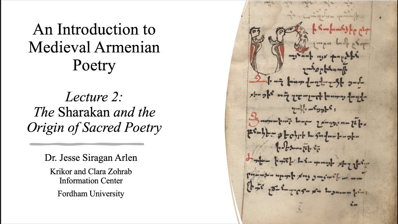 Lecture 2 — The Sharakan and the Origin of Sacred Poetry - YouTube