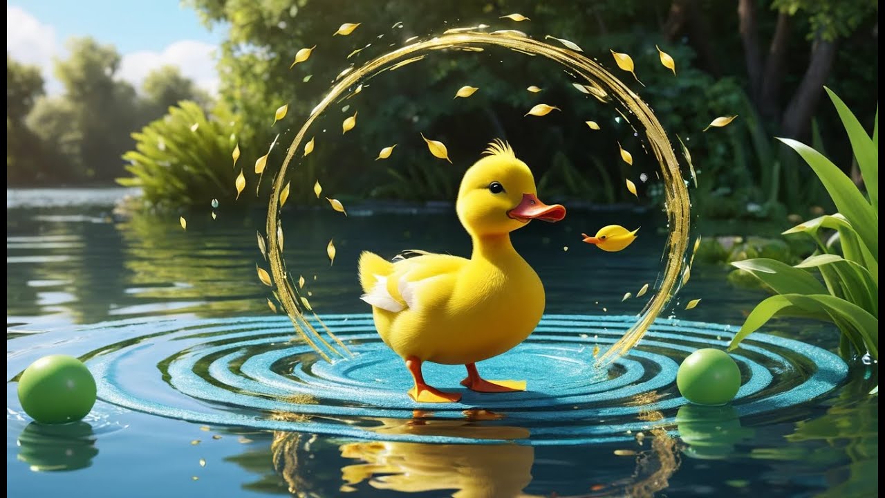 Quack Quack Yellow Duck | Fun Duck Song for Kids | Playful Animal Rhyme ...