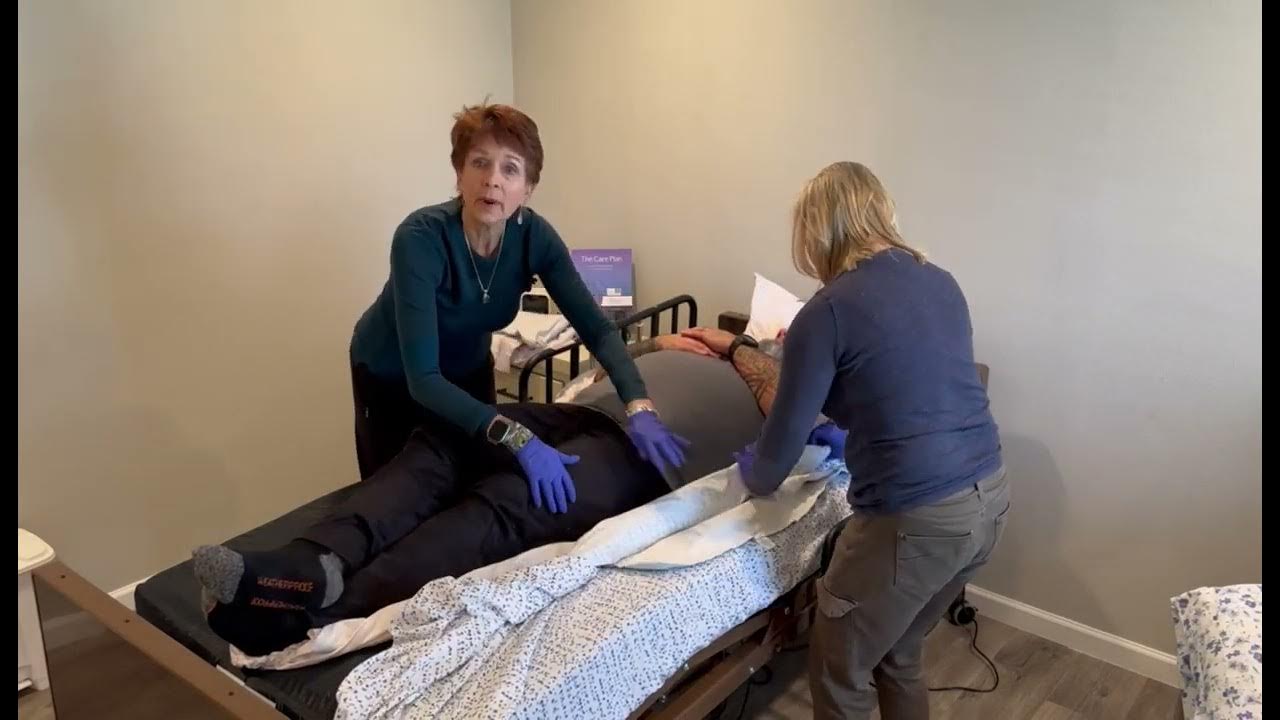 Changing the Sheets While a Patient Remains in Bed - YouTube