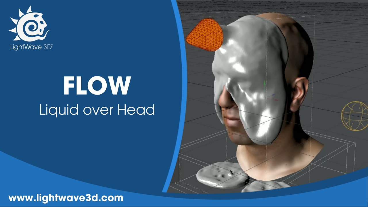 Lightwave 3D Flow Liquid over Head - YouTube