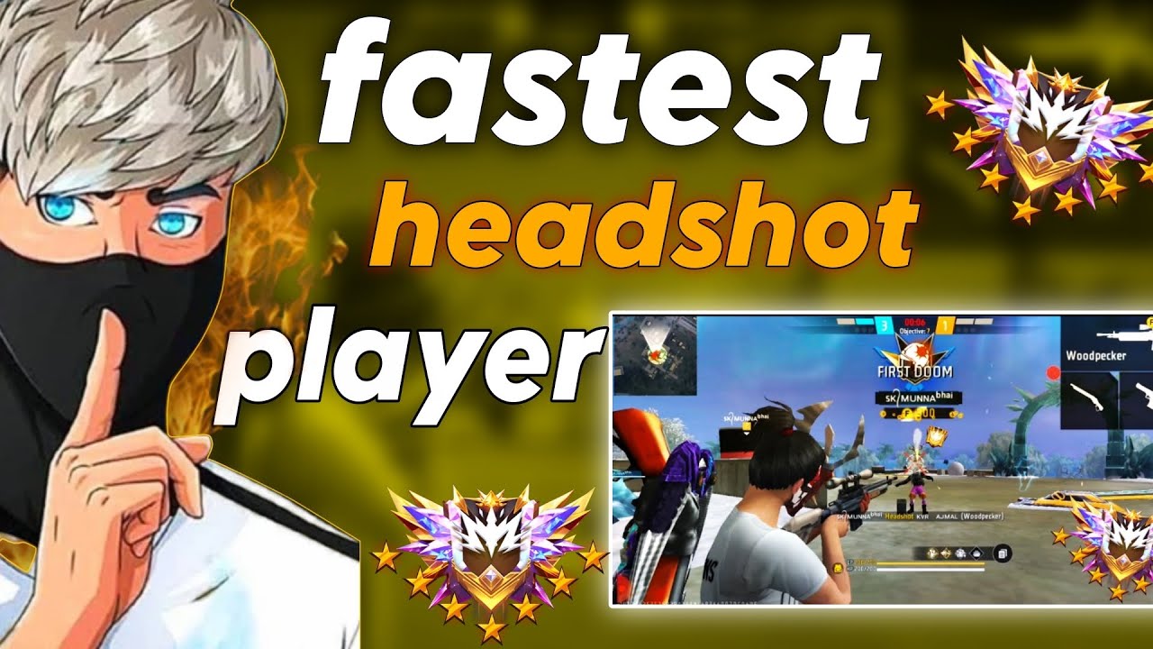 i am fastest headshot player in free fire 😛 // full video watch 🔚 first ...