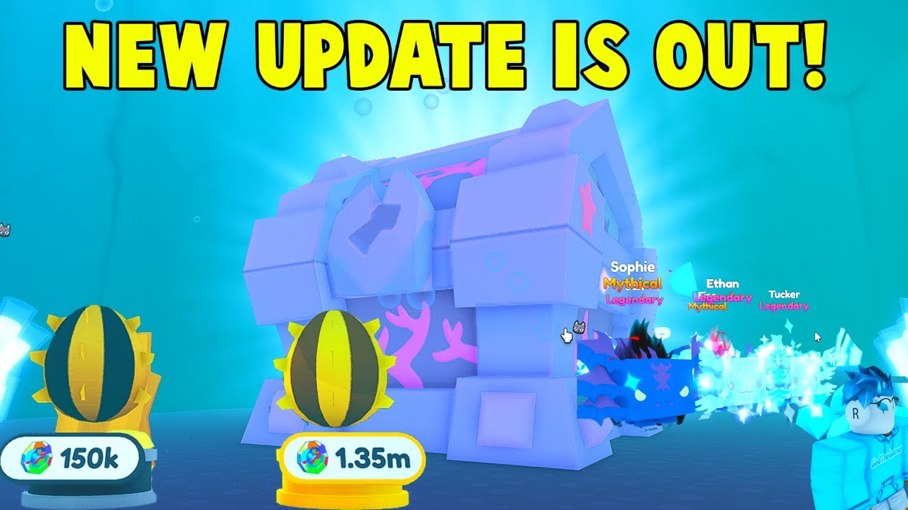 PET SIMUALTOR 🌊NEW OCEAN UPDATE IS OUT | NEW WORLD AND NEW MYTHICAL ...