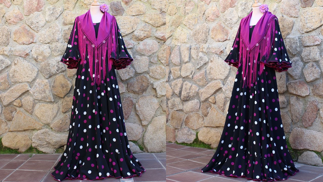 Vestido Rociero de mujer. - YouTube