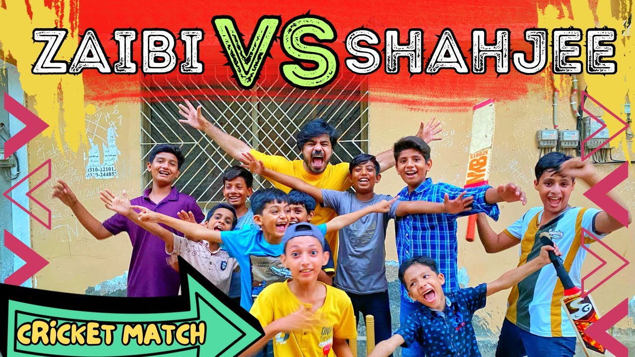 Zaibi Vs ShahJee | Cricket Match 🏏 | Aj Ka Match Kon Jeeta ?? | Zaibi ...