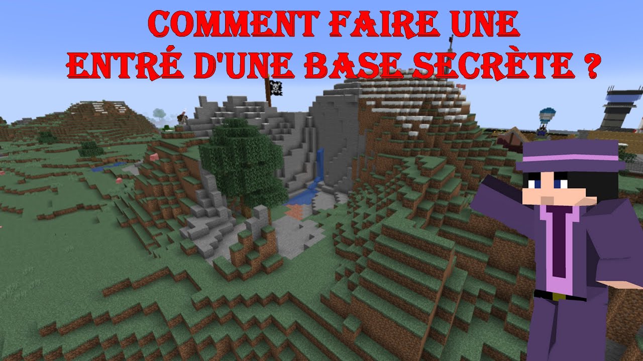 [TUTO] Comment faire une entré pour une base secrète l Minecraft ! ️ ...