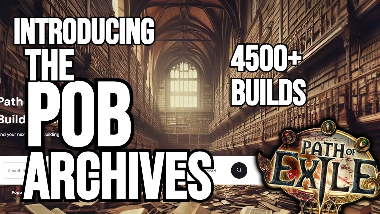 Path of Exile - Introducing the PoB Archives - YouTube