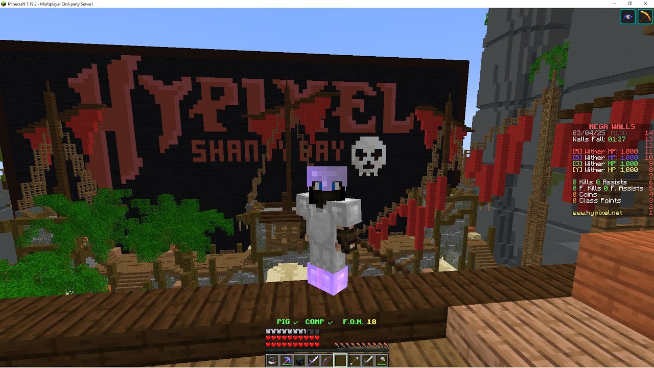 MINECRAFT HYPIEXL MEGAWALLS! - YouTube