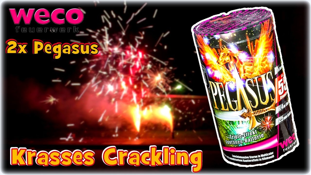 2x Weco Pegasus | Crackling-Inferno Deluxe | MSD Firework - YouTube