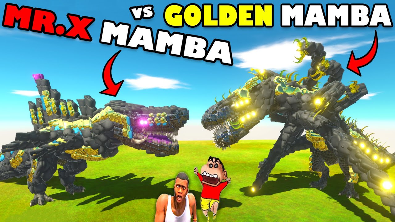 MR.X GOLDEN MAMBA vs ARBS GOD & MECHA GOD ARMY SHINCHAN and CHOP in ...