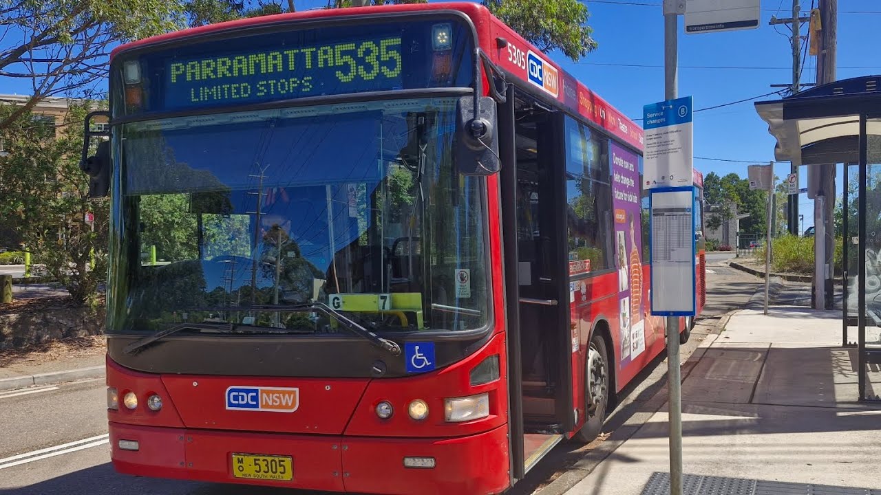 Vlog 408: CDC NSW R4- Route 535 Carlingford Light Rail to Parramatta ...