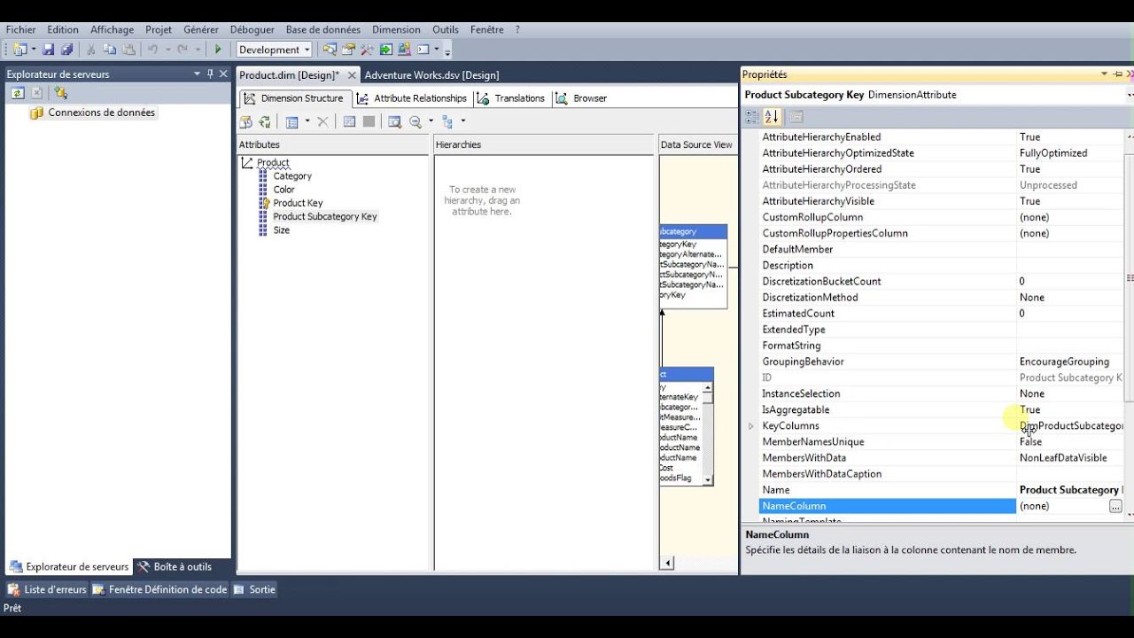 SSAS Tutorial Dimensions Wizard and attributes - YouTube