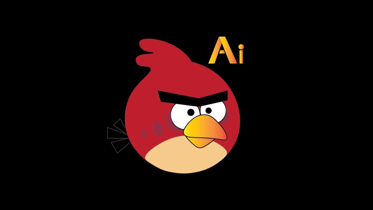 HOW TO MAKE A ANGRY BIRD CHARACHTER BY ADOBE ILLUSTRATOR | PART 02 ...