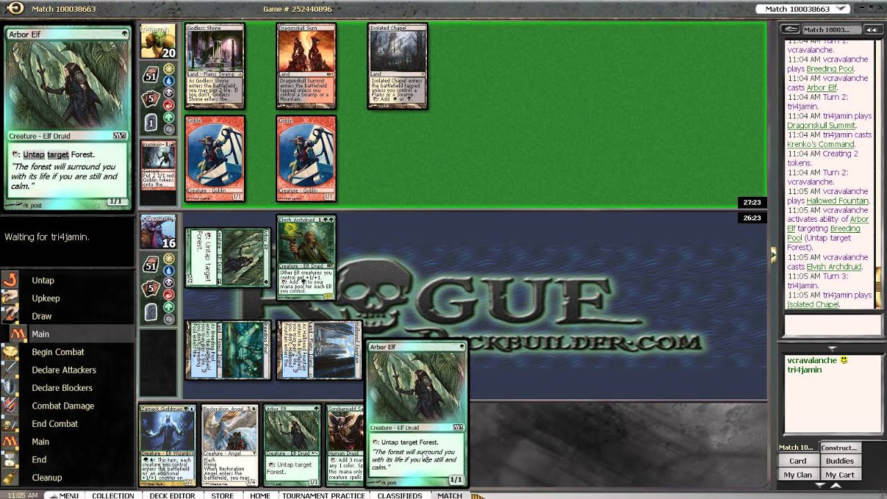 Master Biomancer Bant vs WBR Tokens - Magic the Gathering Online - YouTube